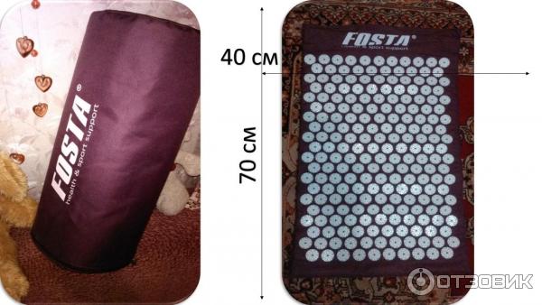 Отзыв о Массажный коврик Fosta F 0102 | Решила заняться гимнастикой, постелила коврик на пол ...