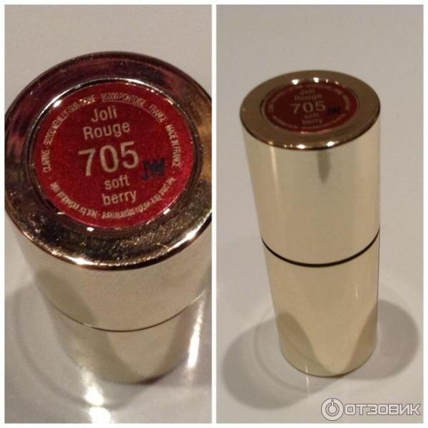 Отзыв о Губная помада Clarins Joli Rouge | Обзор цвета - 705 Soft Berry ...
