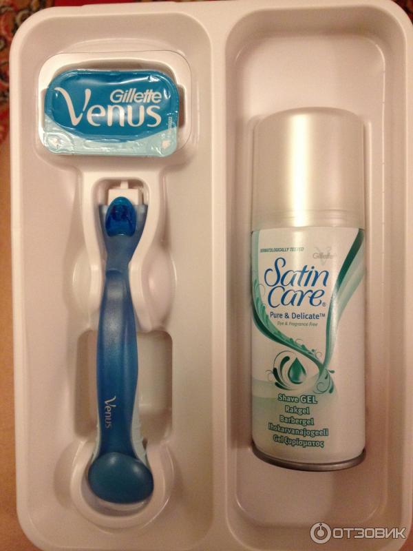 Отзыв о Набор Gillette Бритва Venus и гель для бритья Satin Care ...
