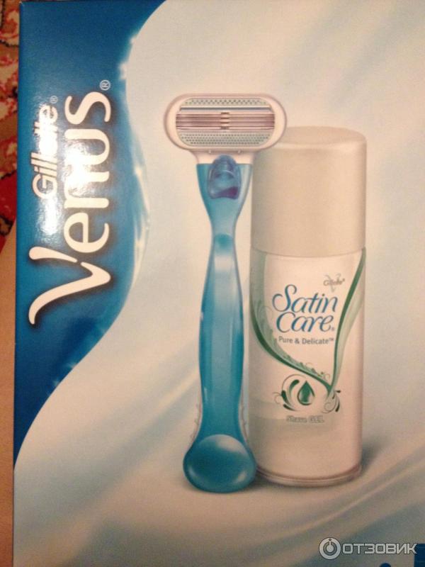 Отзыв о Набор Gillette Бритва Venus и гель для бритья Satin Care ...