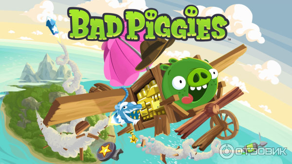Отзыв о Bad Piggies - игра для Windows | Хороший логический "time killer"!